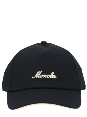 Moncler Baseball Cap With Logo - Black