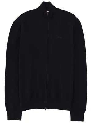 BOSS Cardigan With Logo - Blue