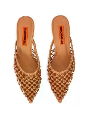 SIMONMILLER Gala Knotted Mules - Neutrals