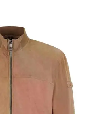 Peuterey Sands Zip-up Suede Jacket - Neutrals