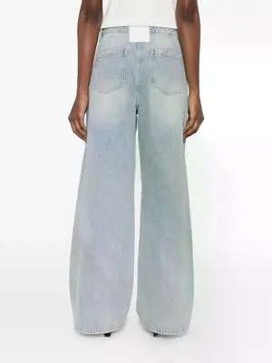 ELEH Button-fastening Wide-leg Jeans
