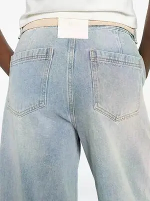 ELEH Button-fastening Wide-leg Jeans