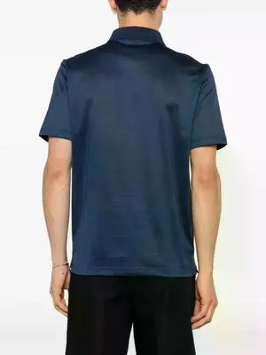 GRAN SASSO Half-zip Polo Shirt - Blue