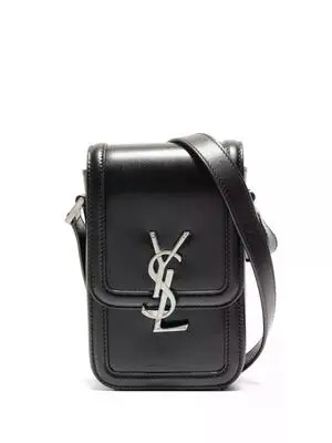 Saint Laurent Logo Cross-body Bag - Black