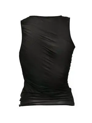 Patrizia Pepe Ruched Sleeveless Top