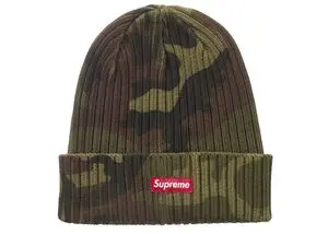 Supreme Overdyed Beanie - Woodland Camo