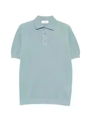 LARDINI Buttoned Knitted Polo Shirt