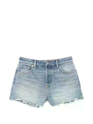 Alexander Wang Distressed Denim Shorts - Blue