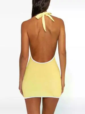 FAE SWIM Ava Halterneck Mini Dress