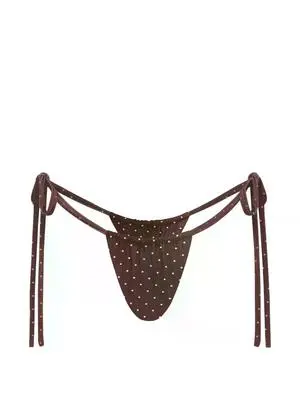 FAE SWIM Birdie Reversible Bikini Bottoms By - Pink