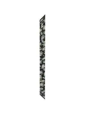 Dolce & Gabbana 6x100 Small Flower Bouquet-print Silk Twill Bandeau - Black