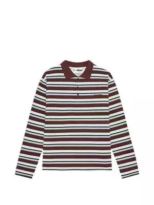 OPÉRASPORT Striped Long-sleeve Polo Shirt
