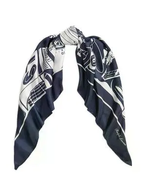 Ralph Lauren Purple Label Graphic-print Silk Scarf