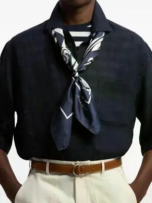 Ralph Lauren Purple Label Graphic-print Silk Scarf