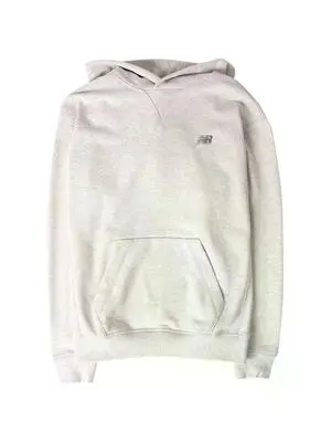 NEW BALANCE Logo-embroidered Hoodie - Neutrals