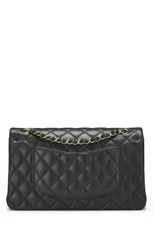 Chanel Lambskin Hollywood Charm Double Flap Medium - Black