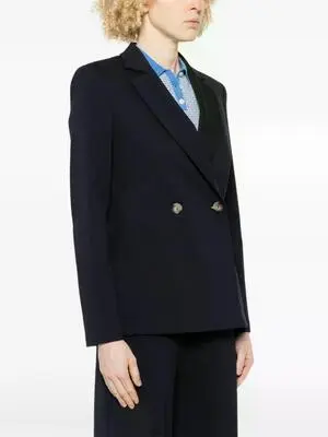 Harris Wharf London Notched-lapel Double-breasted Blazer - Blue