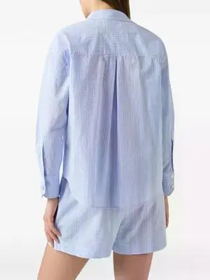 MC2 SAINT BARTH Striped Embroidered Shirt