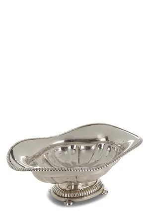 VINTAGE TABLEWARE Metal Serving Bowl - Silver