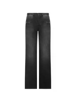 Gucci Horsebit Cotton Jeans - Grey