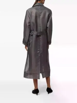 Apparis Lana Belted Trench Coat - Grey