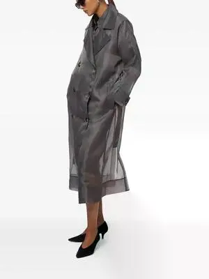Apparis Lana Belted Trench Coat - Grey