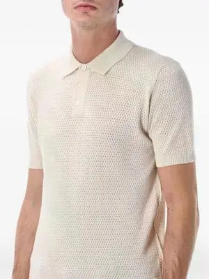 ROBERTO COLLINA Button Closure Polo Shirt - Neutrals
