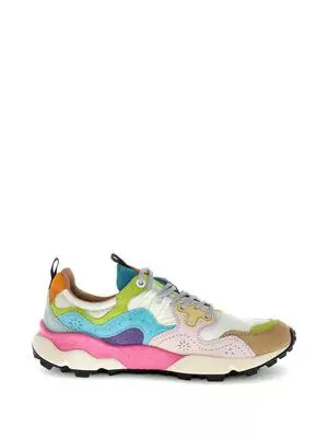 FLOWER MOUNTAIN Nubuck Leather Sneakers - Neutrals