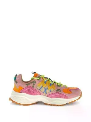 FLOWER MOUNTAIN Nubuck Leather Sneakers - Pink
