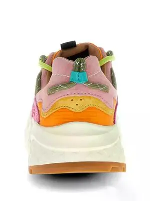 FLOWER MOUNTAIN Nubuck Leather Sneakers - Pink
