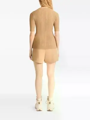 Fusalp Jadou Ribbed Short-sleeve T-shirt - Brown