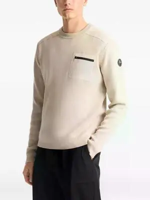 Fusalp Tevan Chest-pocket Wool Sweater - Neutrals