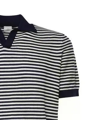 Eleventy Striped V-neck T-shirt