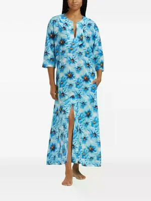 Vilebrequin Stitched-panel Floral Kaftan