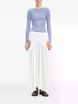 JEAN PAUL GAULTIER Target Crewneck Top - Blue