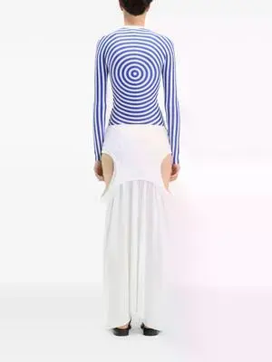 JEAN PAUL GAULTIER Target Crewneck Top - Blue