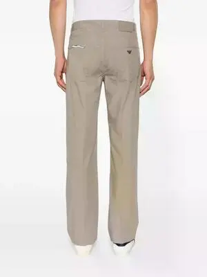 Emporio Armani Button-fastening Trousers - Neutrals