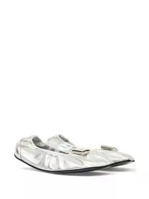 MAISON MARGIELA Ballerinas With Charm Detail - Silver