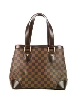LOUIS VUITTON Hampstead Damier Ebène Tote Bag - Brown