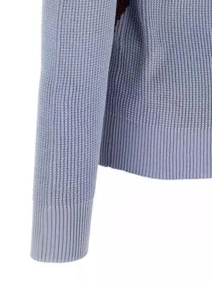 BALLANTYNE V-neck Argyle Sweater - Blue