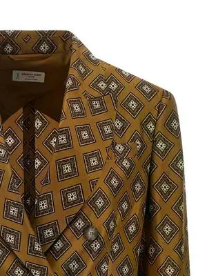 Alberto Biani Silk Double-breasted Blazer
