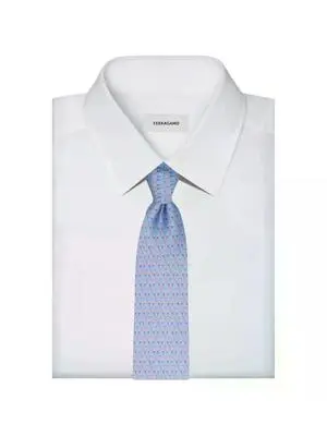 FERRAGAMO Hockey Print Silk Neck Tie
