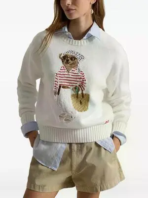 Polo Ralph Lauren Polo Bear-detail Sweater - White