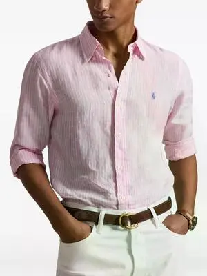 Polo Ralph Lauren Striped Long-sleeve Shirt - Pink