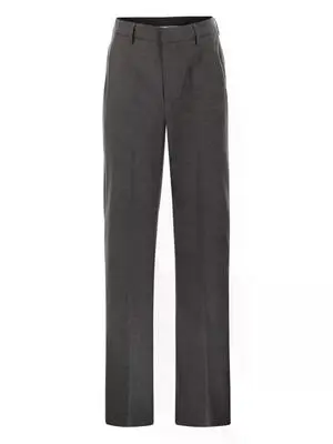 DONDUP Logo-detail Tailored Trousers - Grey