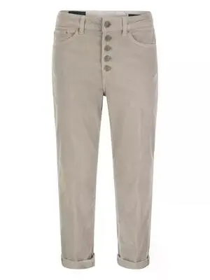 DONDUP Koons Striped Jeweled Jeans - Neutrals