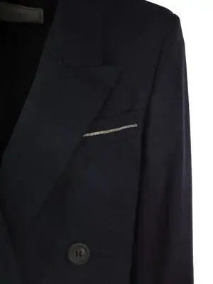 Peserico Double-breasted Blazer - Blue