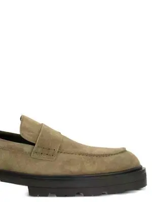 Hogan H673 Saddle Lug-sole Loafers - Neutrals