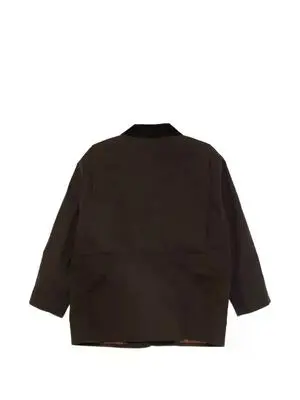 BLAZÉ MILANO Corduroy-collar Coat - Brown