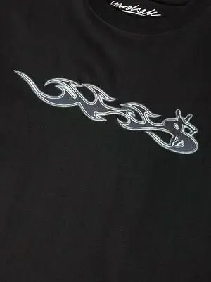 YARDSALE Flame-graphic T-shirt